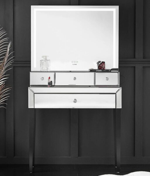 Ivy Silver Mirrored Dressing Table / Console