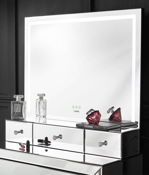 Ivy Silver Mirrored Dressing Table / Console