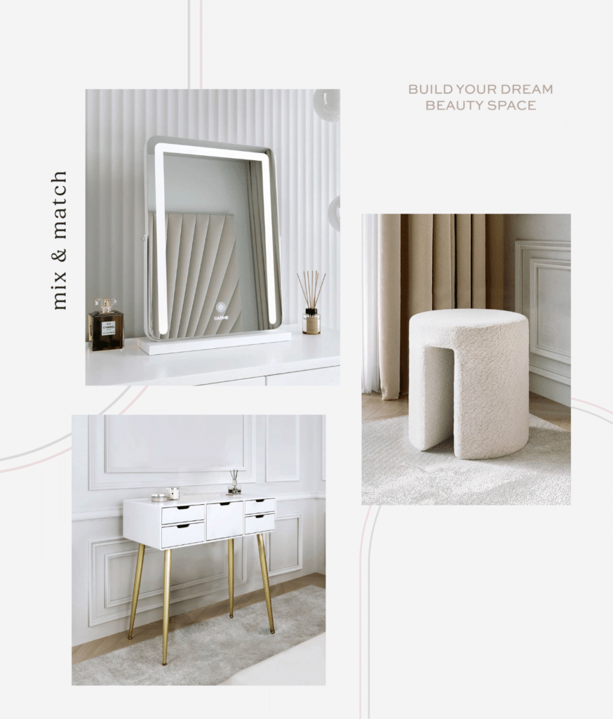 Gabriella White Dressing Table