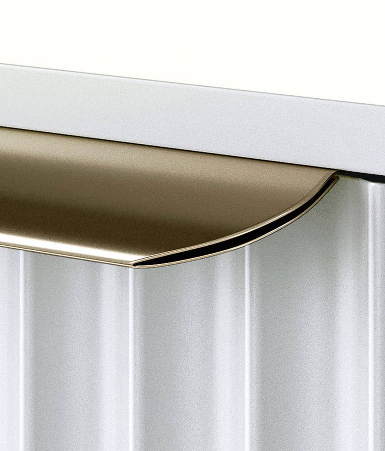 Maya Dressing Table White/Gold Leg