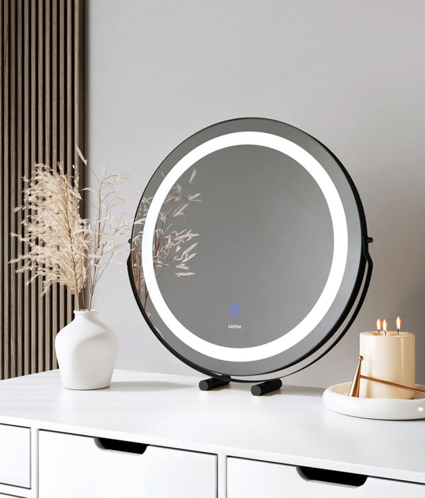 Zara Black LED Makeup Mirror