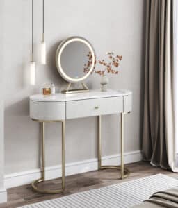 Dressing Tables With Mirror Lights Sets | CARME HOME